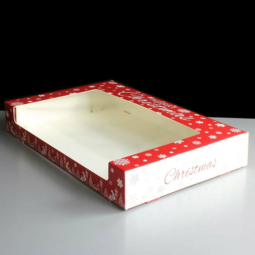 MINCE PIE BOXES flat rectangle festive CHRISTMAS Xmas Decoration CHOOSE ...