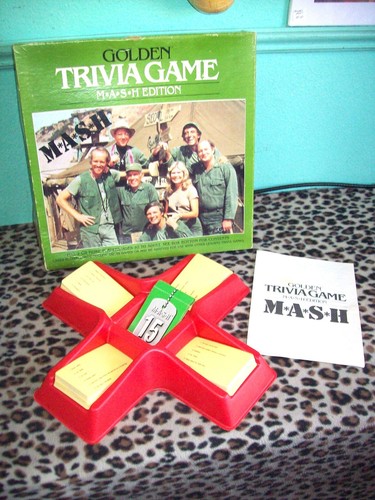 Vintage 1984 MASH Golden Trivia Game Retro M*A*S*H TV Show Board Game ...
