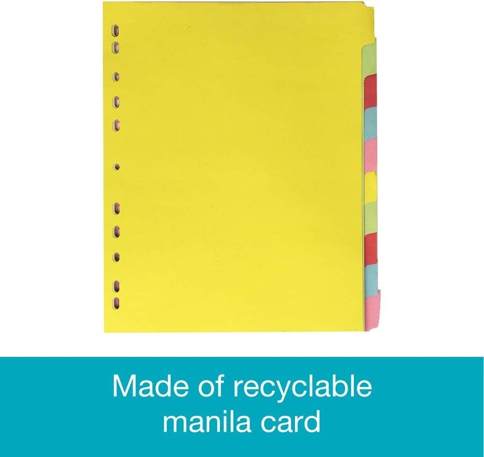 Elba Divider, Assorted, Elba A4+ (Extra Wide), Set 1 Elba A4+ (Extra ...