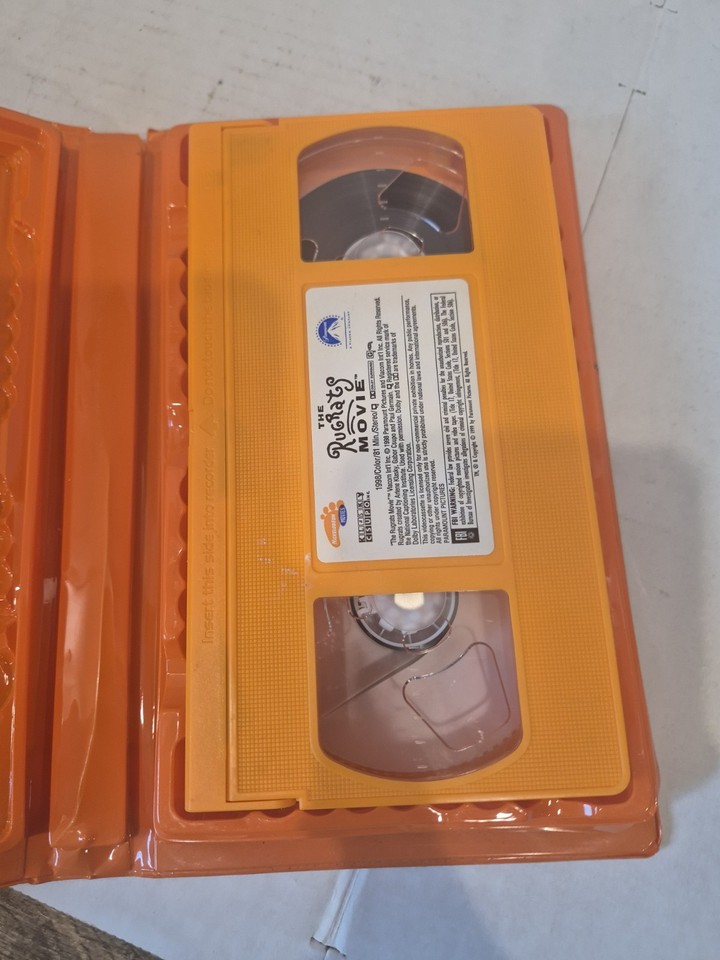 Rugrats The Movie VHS 1998 Nickelodeon Orange Tape Tested Classic Kids ...