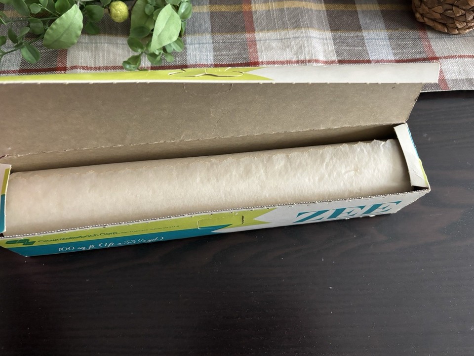 Vintage! Zee Wax Paper ~ NOS Unused 100 Square Feet Use For Prop Or ...