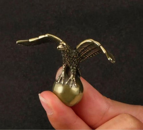 Brass Hawk Figurine Gold Finish Ornamental Decor Heavy Durable Used | eBay