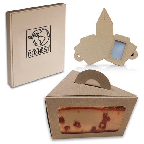 Cake Pie Cheesecake Individual Slice Disposable Boxes Triangular ...