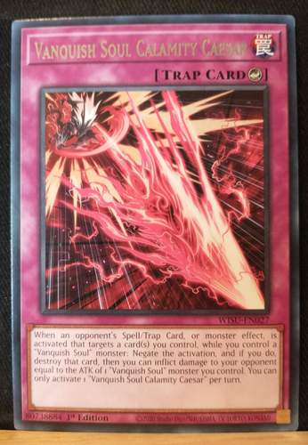 Yu-Gi-Oh! TCG Vanquish Soul Calamity Caesar WISU-EN027 1st Edition Rare ...