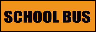 SCHOOL BUS WARNING SIGN - VARIOUS BOARD SIGNAGE OPTIONS | eBay Australia