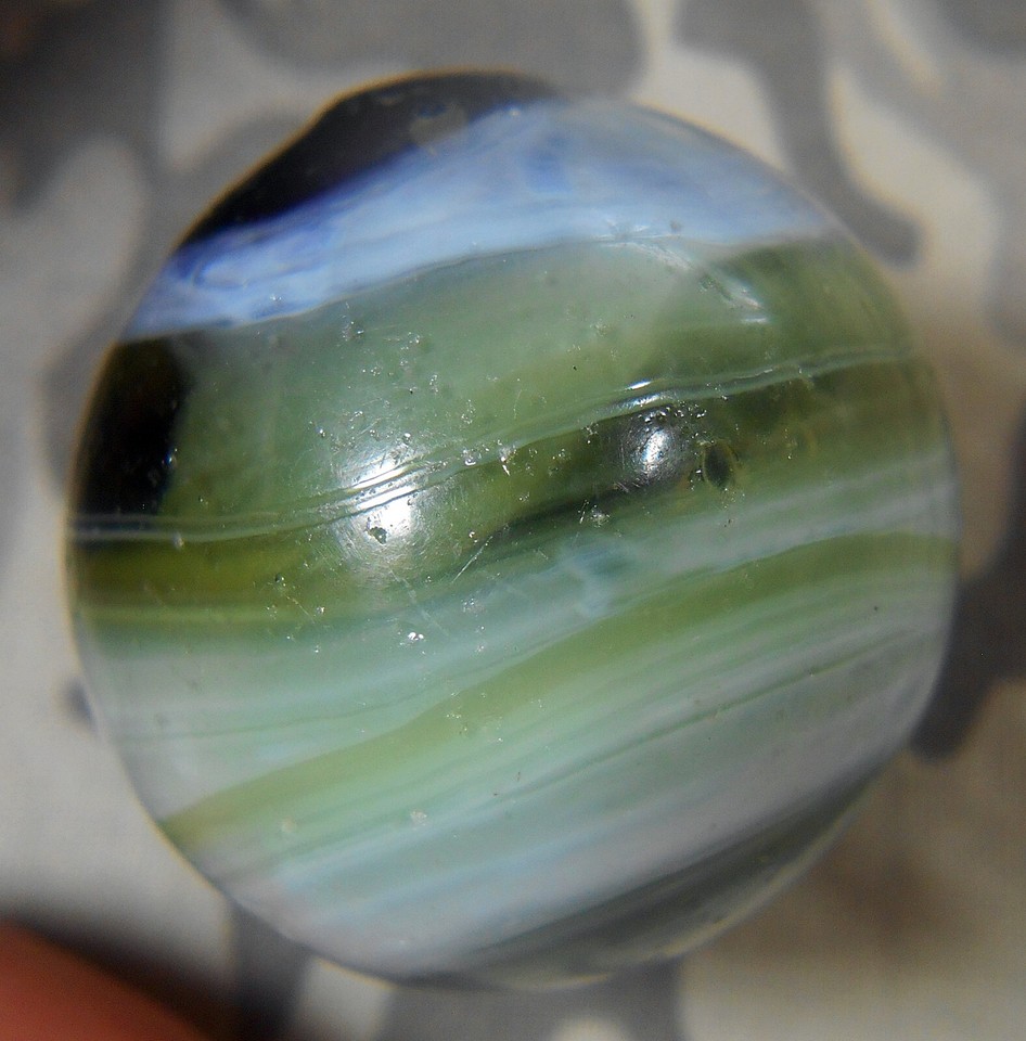 Early American Navarre/Leighton Handmade Marble VERY BIG olive green | eBay