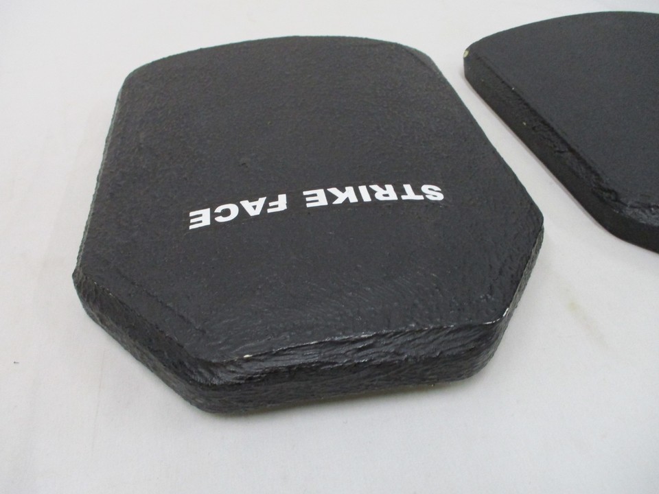 10x12 TAP STRIKE FACE (2) PLATES BODY ARMOR INSERTS LEVEL 3 GAMMA PLUS ...