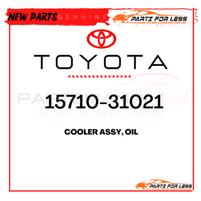 15710-31021 TOYOTA GENUINE COOLER ASSY, OIL 1571031021 NEW OEM | eBay
