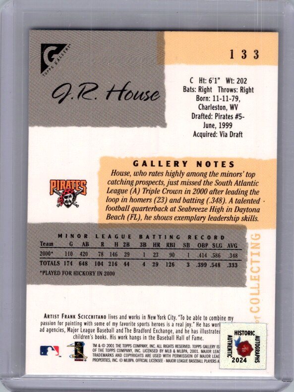 2001 Topps Gallery #133 J.R. House | eBay