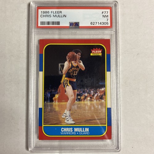 1986 Fleer #77 Chris Mullin ROOKIE PSA 7 SL | eBay