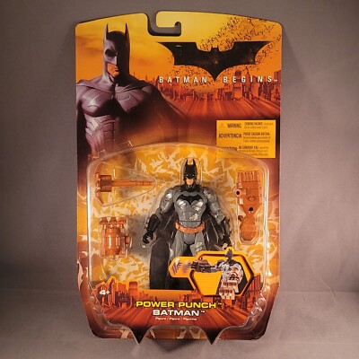 Mattel 2005 Batman Begins POWER PUNCH BATMAN Silver Variant Action ...