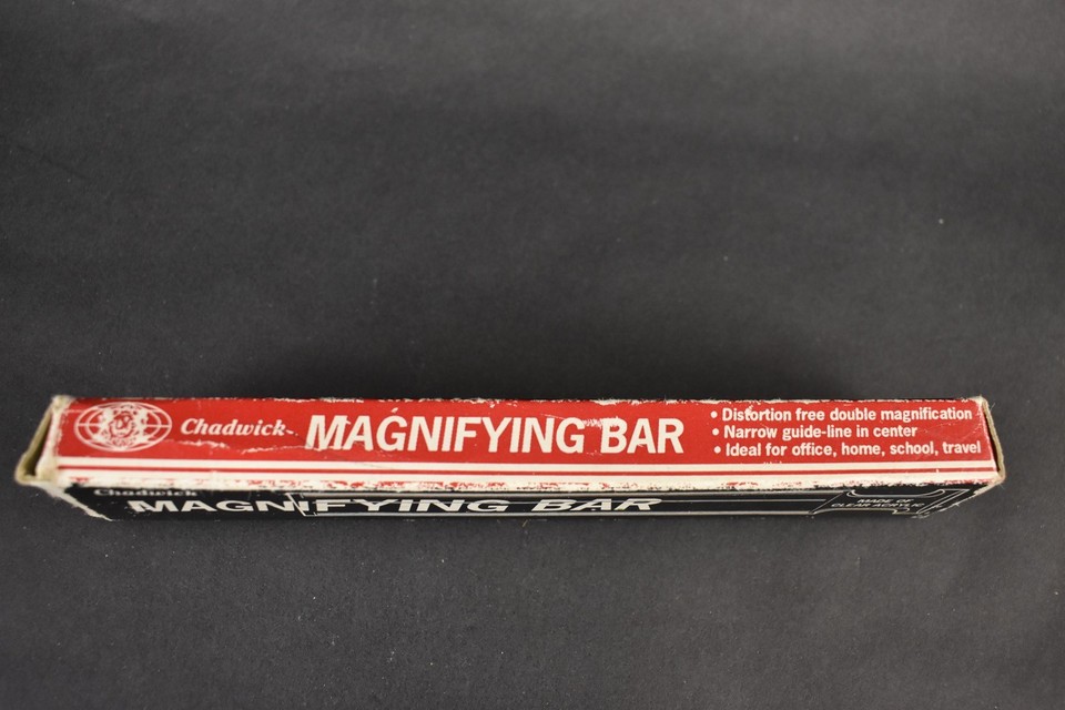 VINTAGE Chadwick Magnifying Reading Bar IN BOX | eBay