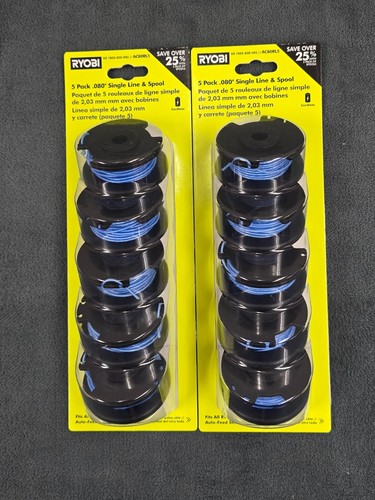 (2) Ryobi 0.080 in. Replacement Auto-Feed Line Spools (5-Pack) | eBay