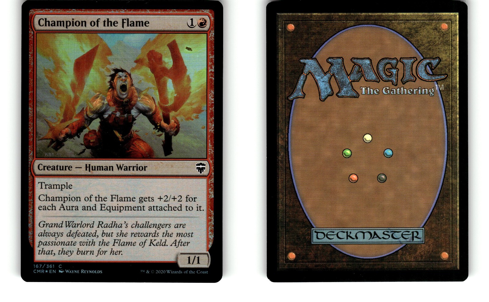 MTG Commander LegendsChampion of the Flame Foil CMR 167/361 C NM/MT ...