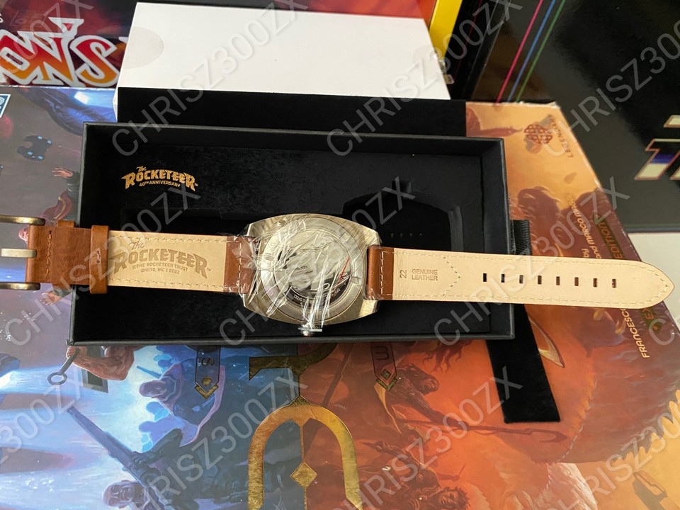 The Rocketeer Wrist Watch 40th Anniversary Rocket Pack Etch Gift Box ...