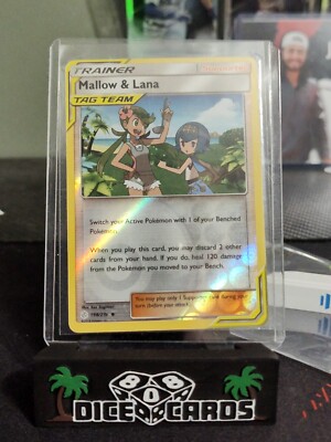 Pokémon TCG Mallow & Lana Cosmic Eclipse 198/236 Reverse Holo Uncommon ...