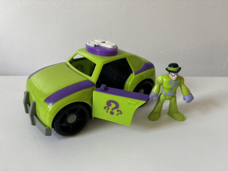 Imaginext Batman DC Super Friends The Riddler Car vehicle & Action ...