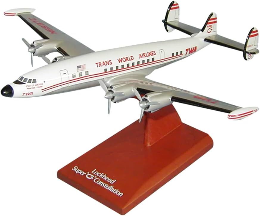 TWA Lockheed L-1049 Super Constellation Desk Top Display 1/100 Model SC ...