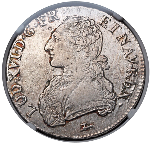 1785, Royal France, Louis XVI. Large Silver Ecu Coin. Orleans mint! NGC ...