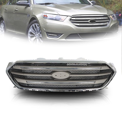Front Grille Bumper Upper For 2013-2019 Ford Taurus Replacement Chrome ...