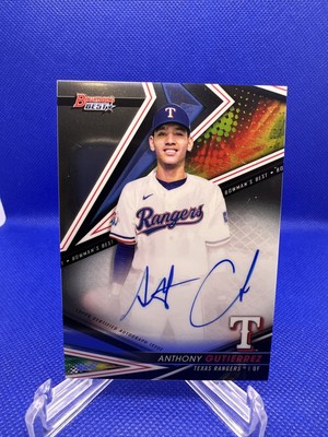 ANTHONY GUTIERREZ 2022 BOWMAN'S BEST AUTO AUTOGRAPH RC | eBay