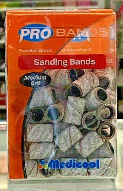 Medicool Pro Bands Acrylic Sanding Band White Fine/Medium/Coarse(Pick ...