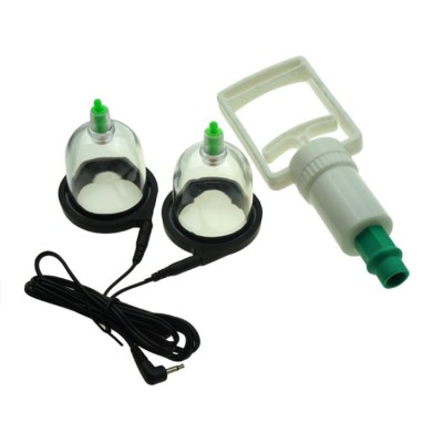 Electro Pump Enlarger Vacuum Cup Electro Shock Pulse Clamp Stimulation ...