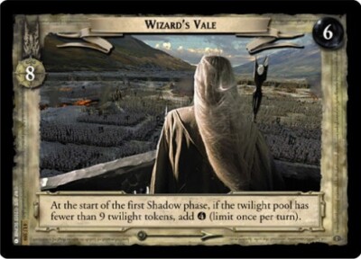 LOTR TCG TTT Two Towers WIZARD'S VALE 4U359 Foil M/GEM MINT Tip Top ...