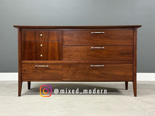 Refinished Walnut 56” Dresser by Drexel ”Modern” | eBay