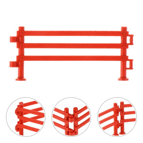 50 Pcs Fence Toys Decorative Fences Zoo Accessories Fencing Figure ...