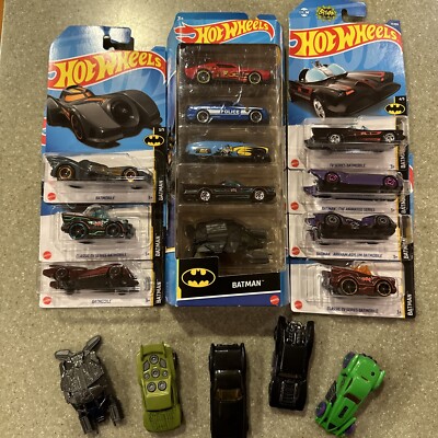 2023 Hot Wheels DC Batman Batgirl Lot Merc TV Batmobile Villain 17 ...