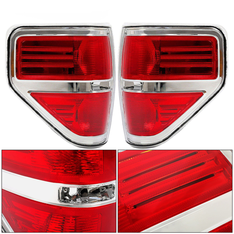 Rear Tail Lights Brake Lamps Set For Ford F150 F-150 Pickup 2009-2014 ...