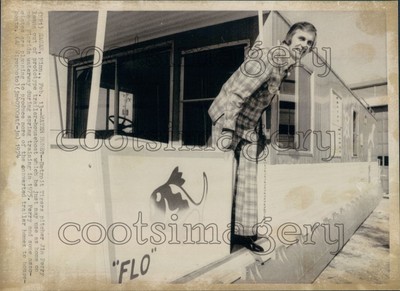 1974 Detroit Tigers Baseball Player Jim Perry on Trailer Houseboat ...