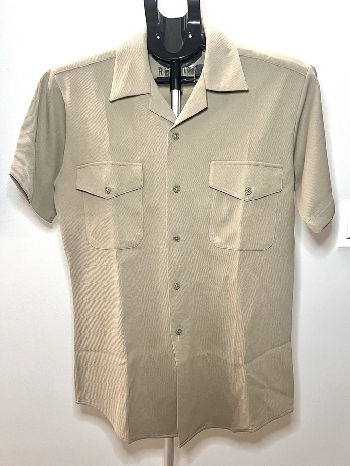 Vintage USN Creighton Military Uniform Tan Short Sleeve Navy c1960-70 ...