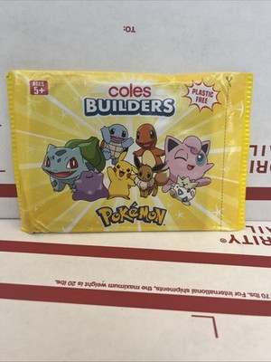 SEALED Coles Pokémon Builders Pokemon Builder Individual Brand New Pack ...
