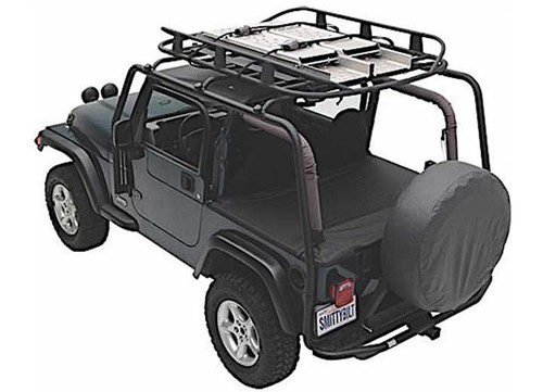 Smittybilt 76711 87-95 Wrangler YJ SRC Roof Rack; 300 Lb Rating; Black ...