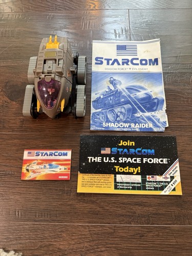 Coleco 1986 Starcom Shadow Raider w/ Figure & Visor, Instructions, etc ...