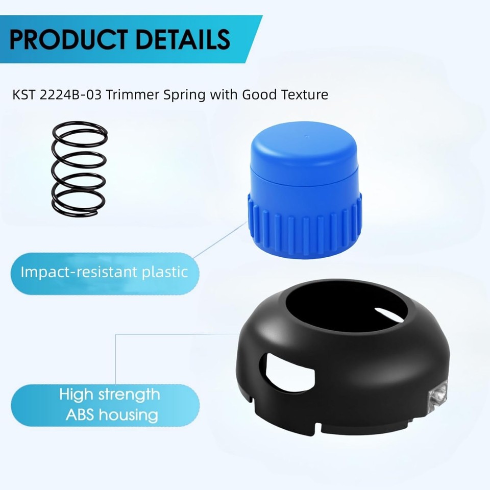 Kobalt 24V Trimmer Replacement Cap & Bump Knob Kit – 6PC Set for KST ...