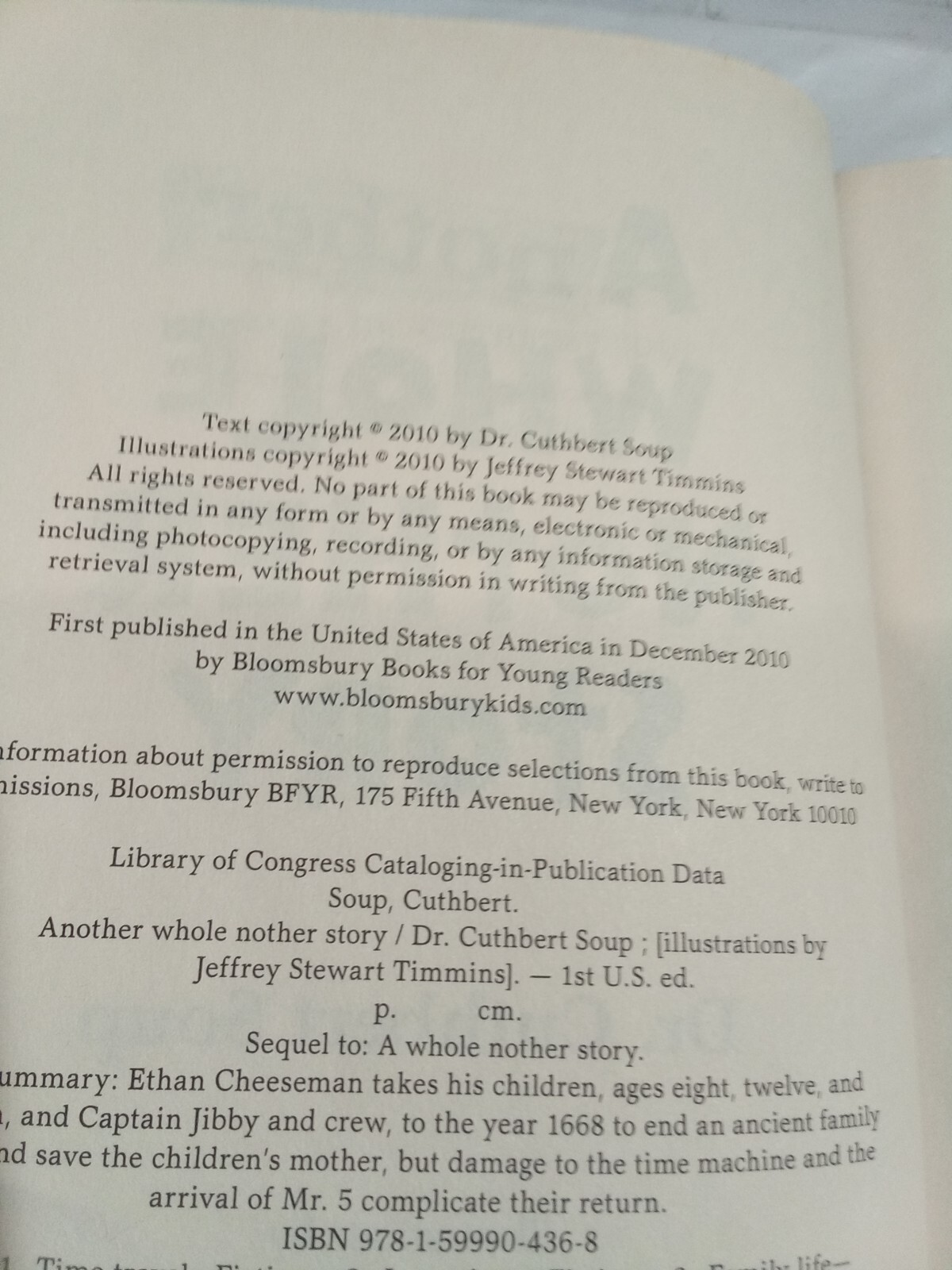 Another Whole Nother Story by Dr. Cuthbert Soup Hardcover 1st Edition ...