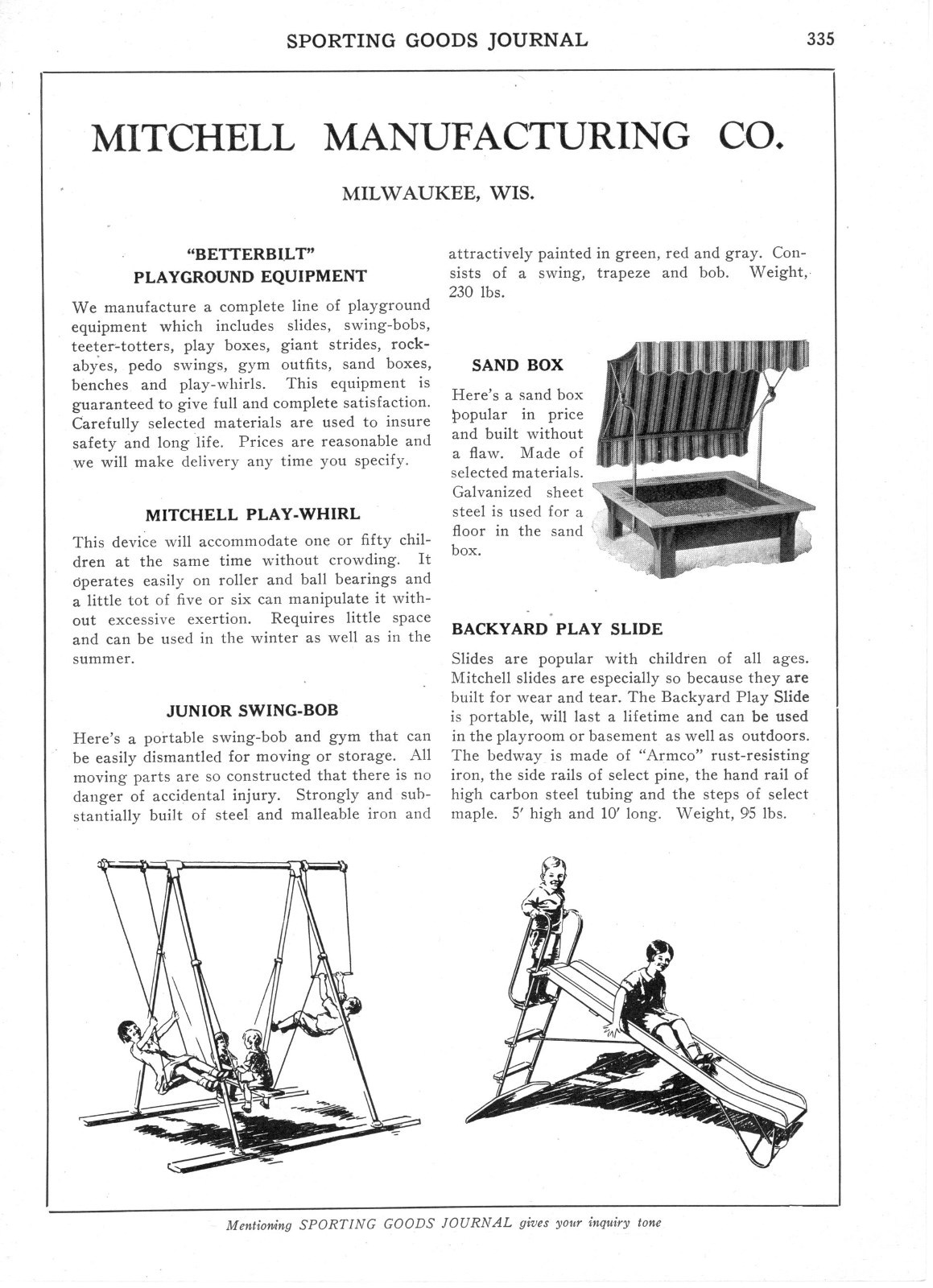 Mullins Manufacturing Corp. - Mitchell Manufacturing Co. - See Description -1929 | eBay