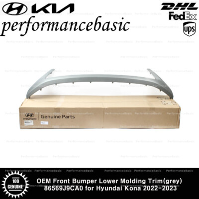 OEM Front Bumper Lower Molding Trim(grey) 86569J9CA0 for Hyundai Kona ...