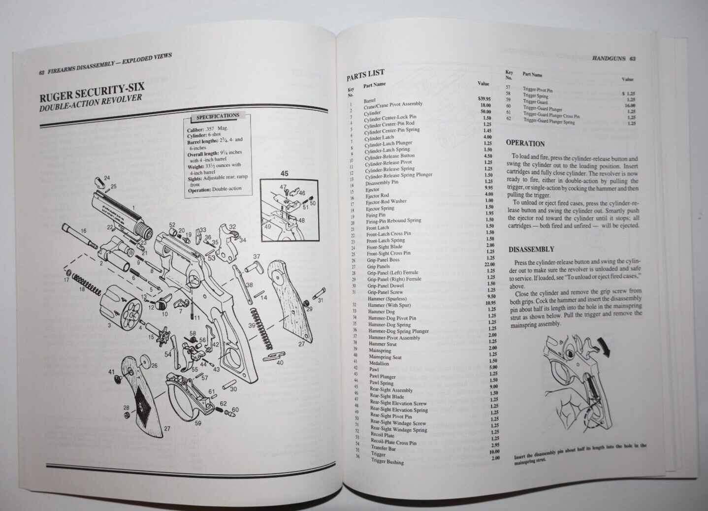 FIREARMS DISASSEMBLY - Exploded Views / John Karns / Large Paperback ...