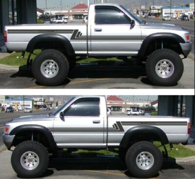 VINTAGE STYLE RETRO VINYL DECALS GRAPHICS FIT TOYOTA PICKUPS 89 to 94 ...