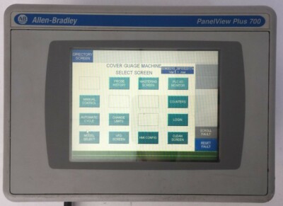 ALLEN BRADLEY 2711P-T7C4D1 SER A PANELVIEW PLUS 700 2711P-RP1 LOGIC ...