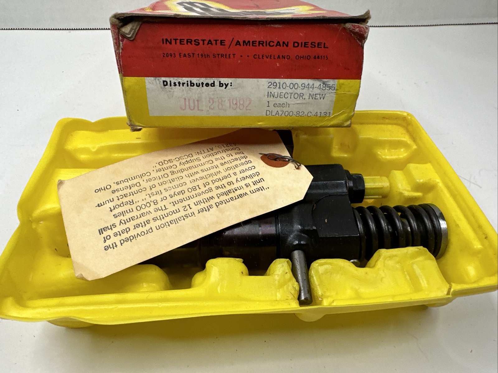 Interstate Diesel Injector Military Vintage 1982 | eBay