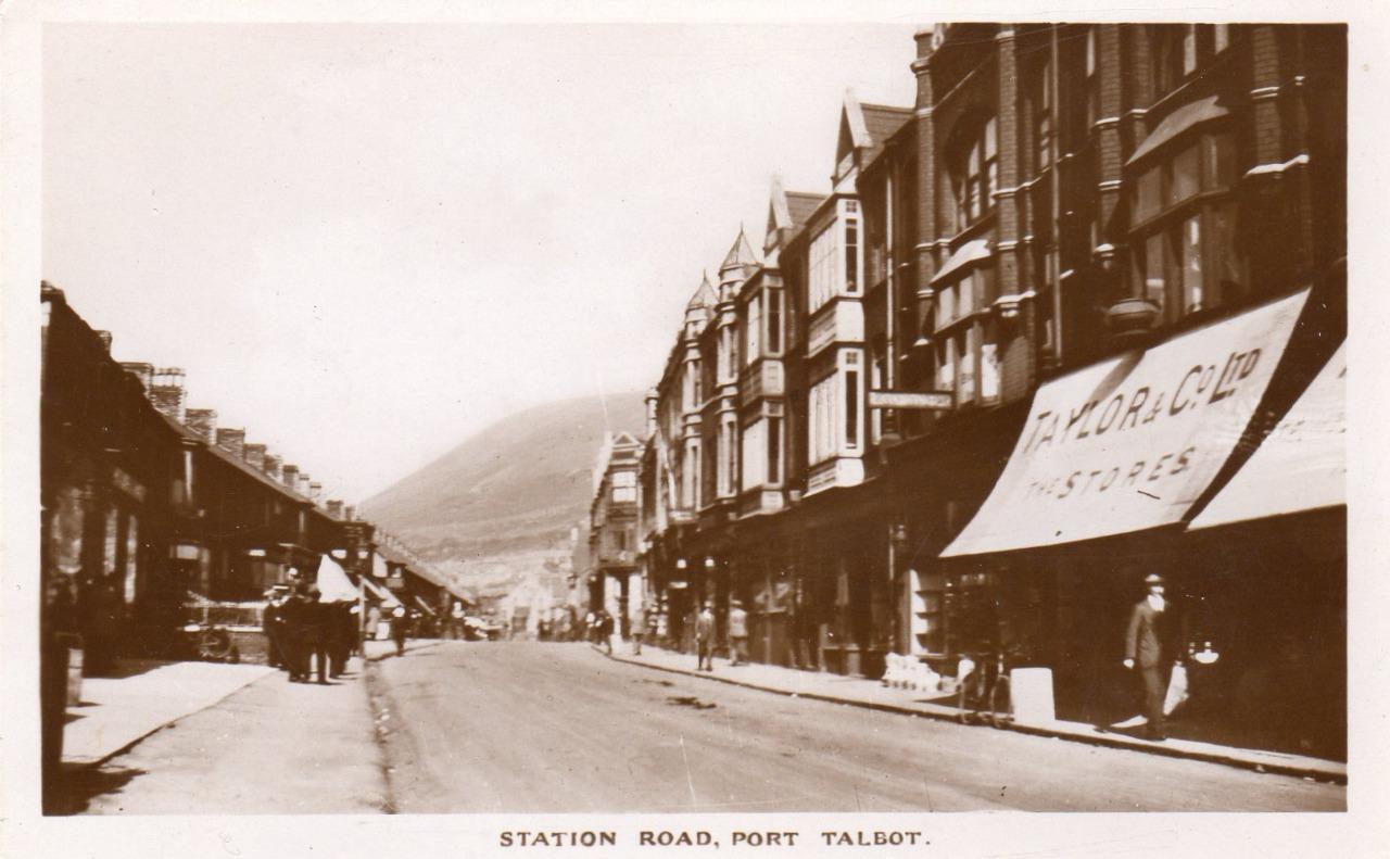 Station Road Port Talbot Nr Neath unused RP old pc | eBay UK