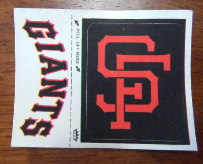 1969 FLEER BASEBALL CLOTH TEAM LOGO STICKERS SAN FRANCISCO GIANTS EX-MT ...