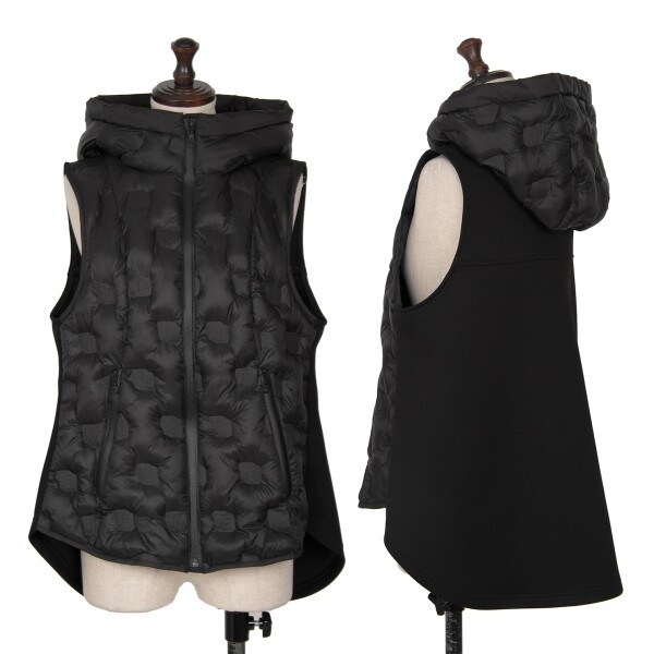 HIROKO KOSHINO TRUNK Poly Logo Design Hooded Vest Siz… - Gem