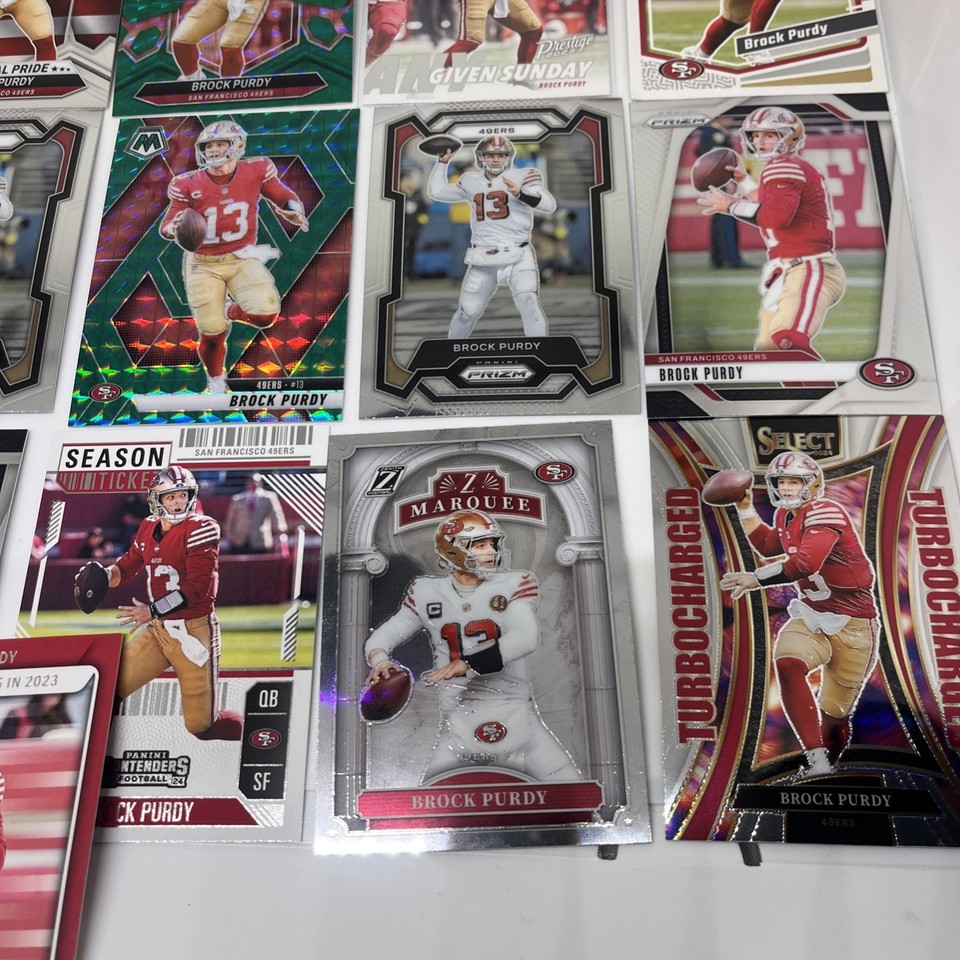 Brock Purdy (26) card lot - Inserts - Prizm - San Francisco 49ers RC | eBay