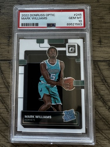 2022-23 Donruss Optic Mark Williams Rated Rookie RC #245 PSA 10 POP 3 ...